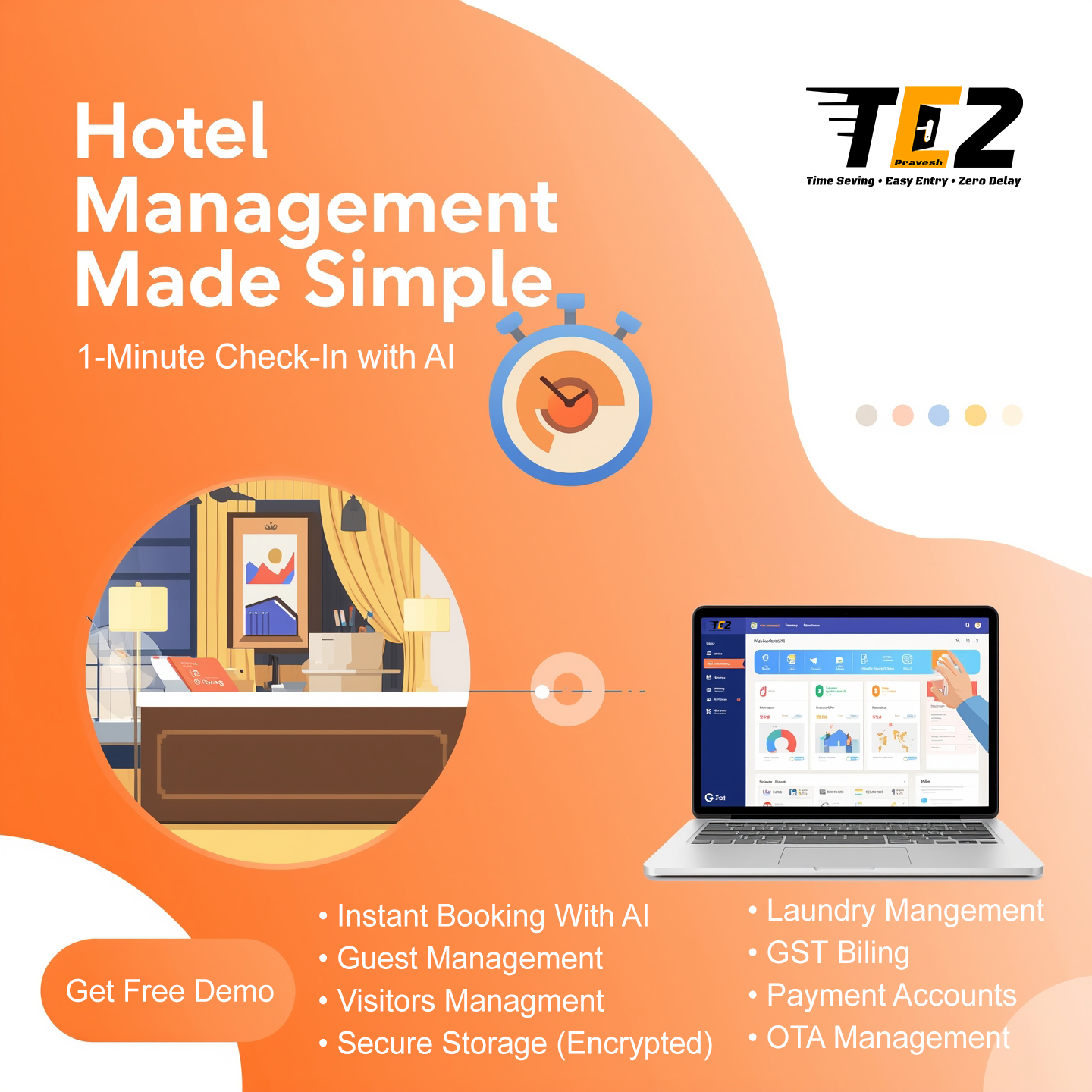 Tez Pravesh – Hotel Management Software | 1-Minute Check-Ins, Smart ...